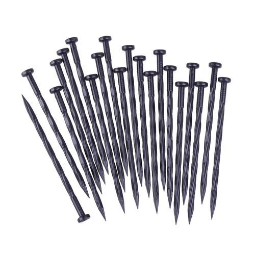 Spiral Landscape Anchoring Spikes,150PCS 8 Inch Plastic Landscape ...
