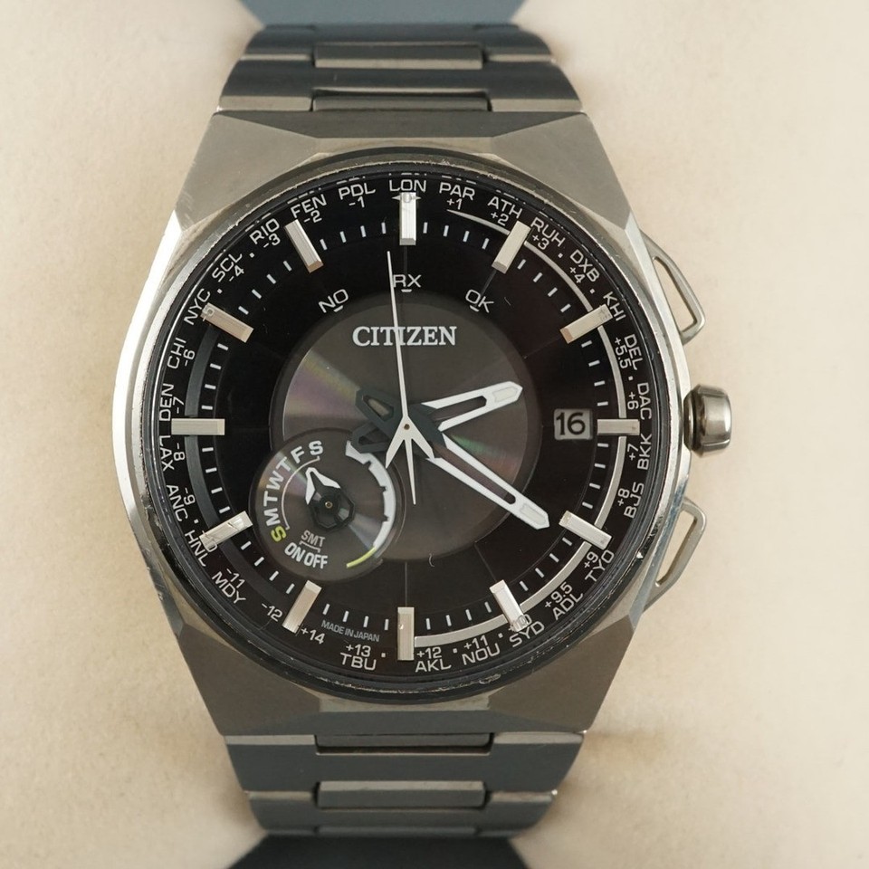 Citizen Eco-Drive Satellite Wave Solar Watch Used, F100 Model From ...