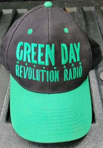 Green Day Revolution Radio Tour Ball Cap Black/Green Embroidered Nice ...