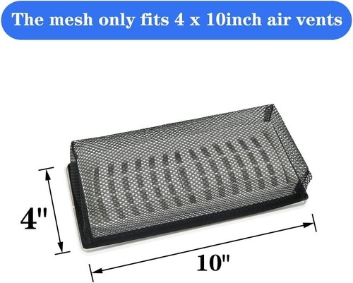 4X10 Hvac Air Filter Floor Vent Trap 5Pcs Easy Install Debris Catcher ...