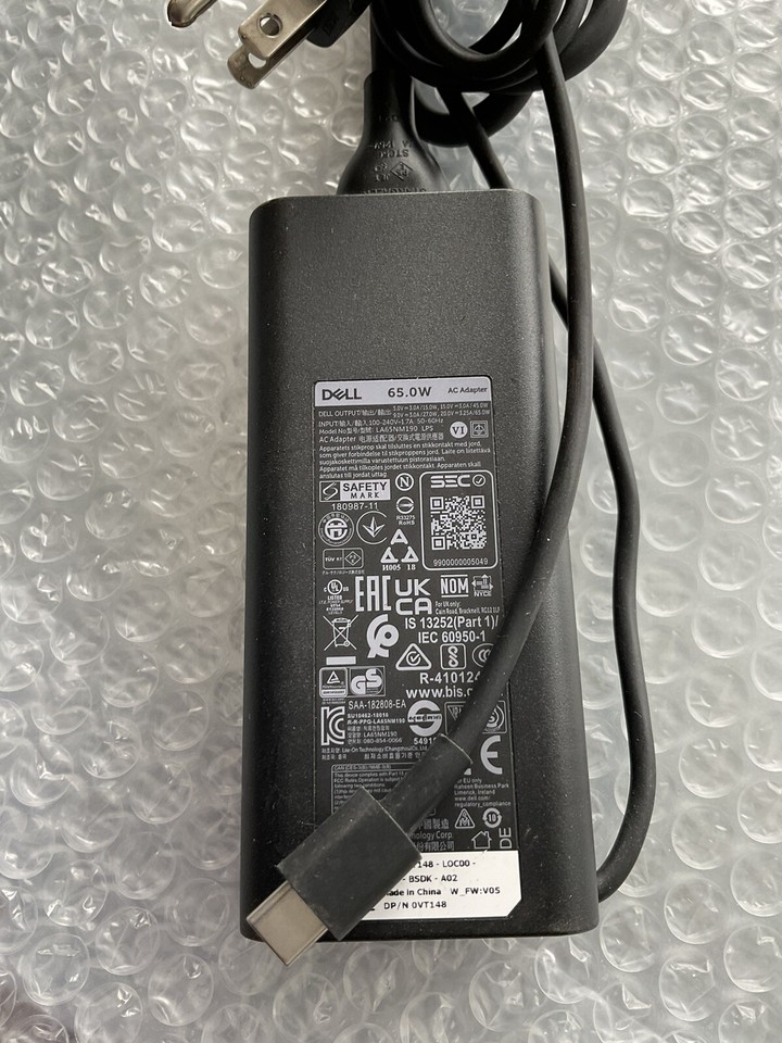 Dell USB-C 65W AC Power Adapter LA65NM190 Type C | eBay