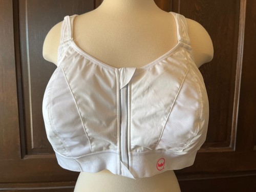 SHEFIT Ultimate Sports Bra White Plus Size 5Luxe (46C-40I) Style 110002 ...