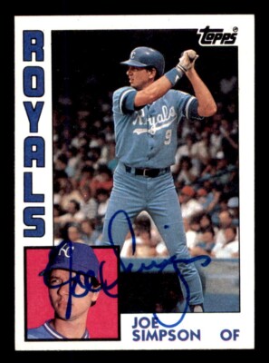 1984 Topps Baseball #219 Joe Simpson Signed Auto Autograph (no COA) | eBay