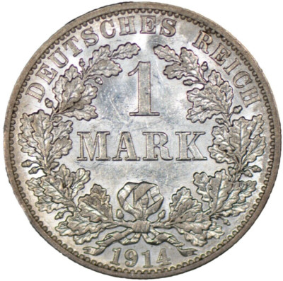 1914-A German One Mark Germany World Silver Coin | eBay