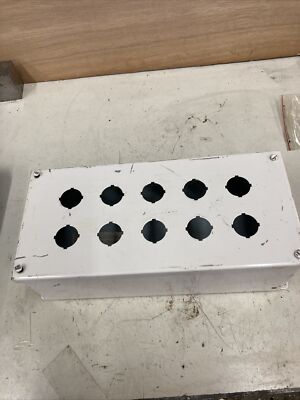 Hoffman E10PBA Steel Control Panel Pushbutton Enclosure 30.5mm PB Holes ...