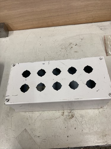 Hoffman E10PBA Steel Control Panel Pushbutton Enclosure 30.5mm PB Holes ...
