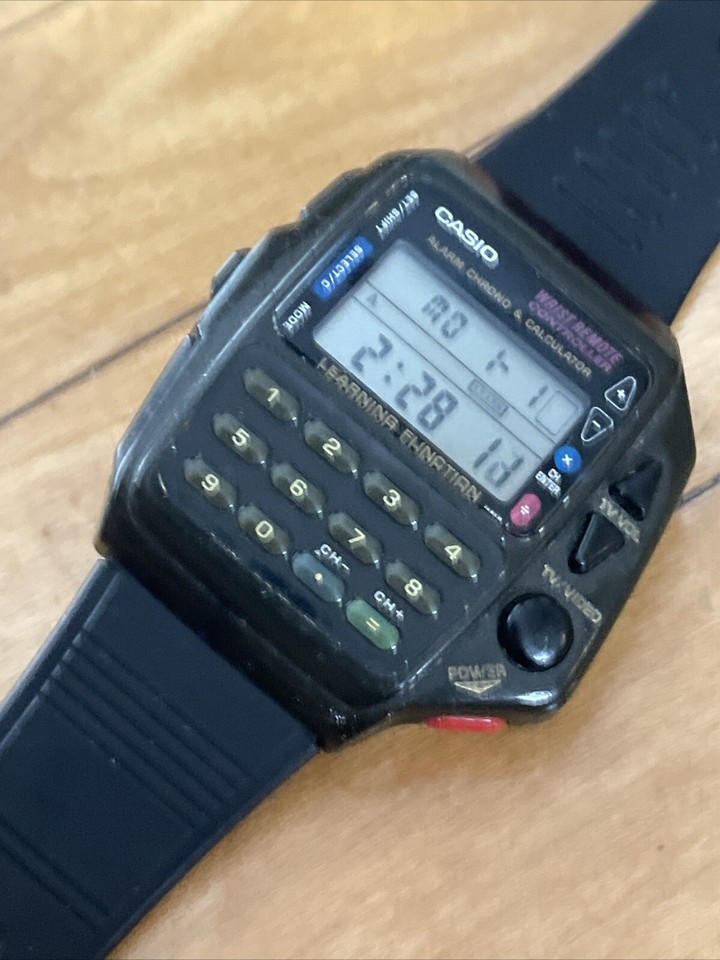 Casio Wrist Remote Controller Retro Watch 1175 CMD-40B Vintage Alarm ...