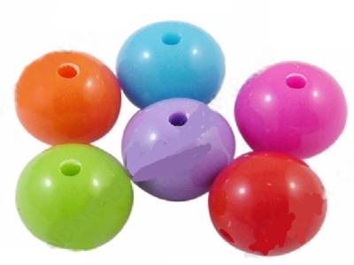 Colorful Round Acrylic Beads Assorted Colors 100 pcs | eBay