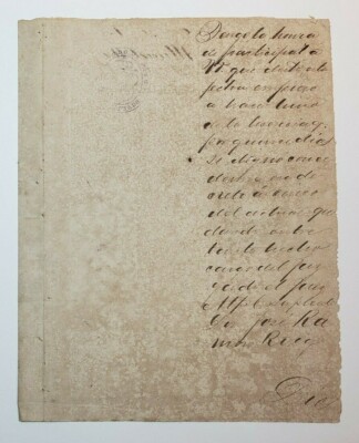 ANTIQUE SPANISH COLONIAL DOCUMENT / JUZGADO DE PAZ / UTUADO PUERTO RICO ...