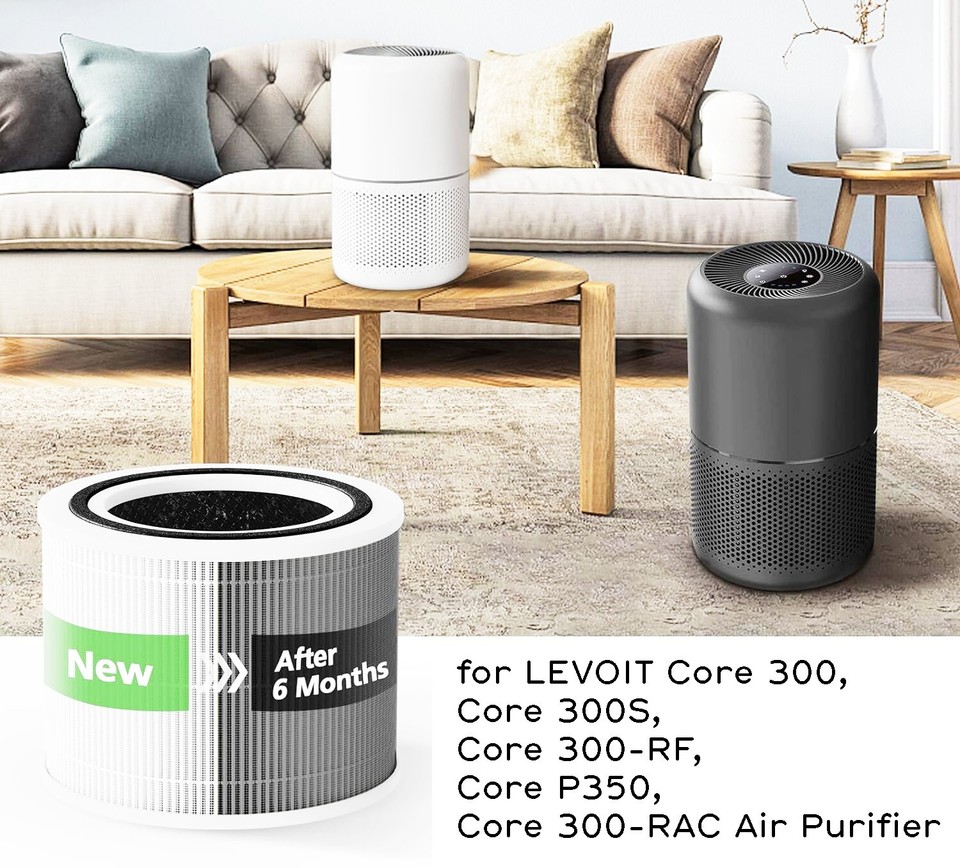 2x Core 300 True H13 HEPA Filter for Levoit Core P350, Core 300-RAC Air ...