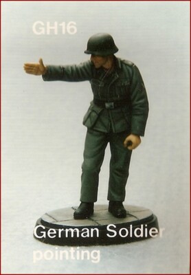Hornet WWII German Soldier Pointing 1/35 Scale Metal Figure Model Kit ...