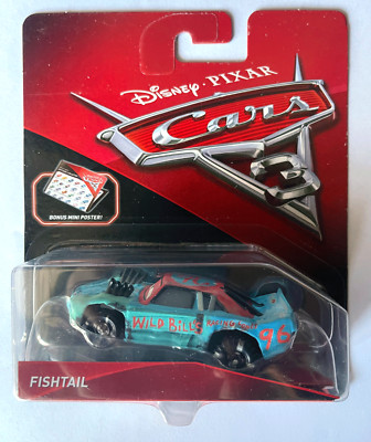 Disney Pixar Cars 3 -2017 Fishtail with Poster Mattel Diecast 1:55 ...