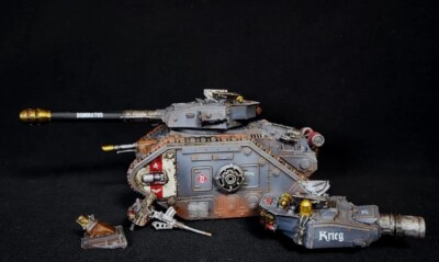 Warhammer 40k commission painted DKoK Krieg magnetized Leman Russ 2 ...