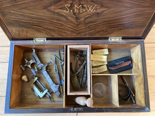 Antique Watchmakers Case w/ Tools | eBay