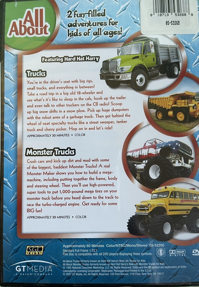 All About Trucks and All About Monster Trucks (DVD) | eBay