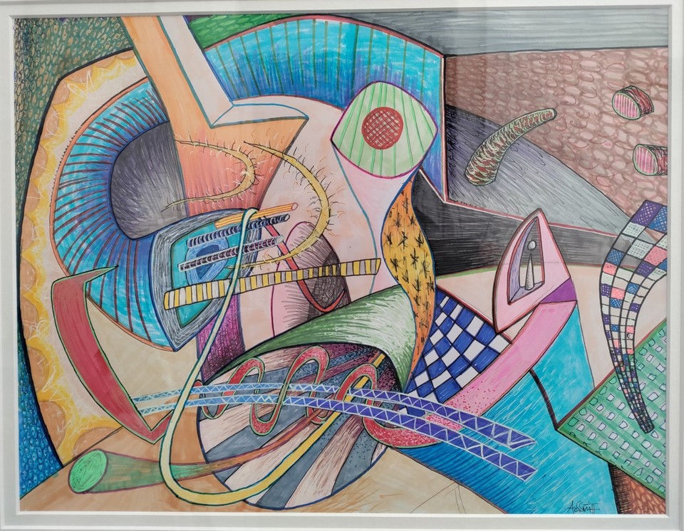 Original Art Abstract Drawing on Paper | eBay UK