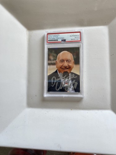 Dick Vitale autograph photo PSA encapsulated | eBay