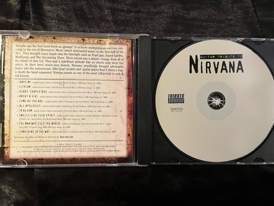 Dark One Lite - Guitar Tribute To Nirvana - CD | eBay