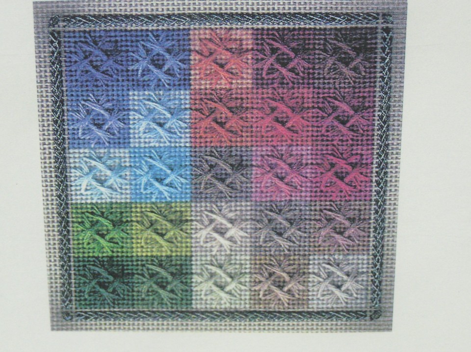 Michael Boren Shenandoah Stitchery Designs "Color Tiles I" Needlepoint ...