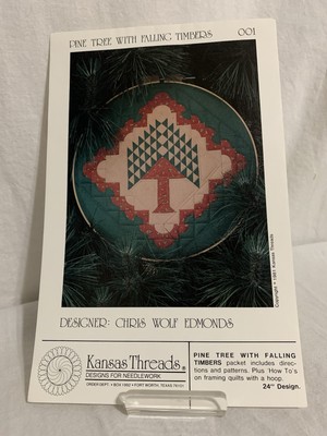 Pine Tree Quilt Block Ornament - Pattern- 1981 Kansas Threads Designs ...