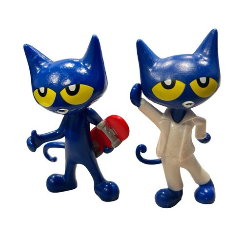 Pete The Cat Action Figures Lot of 2 Skate Board & Disco | eBay