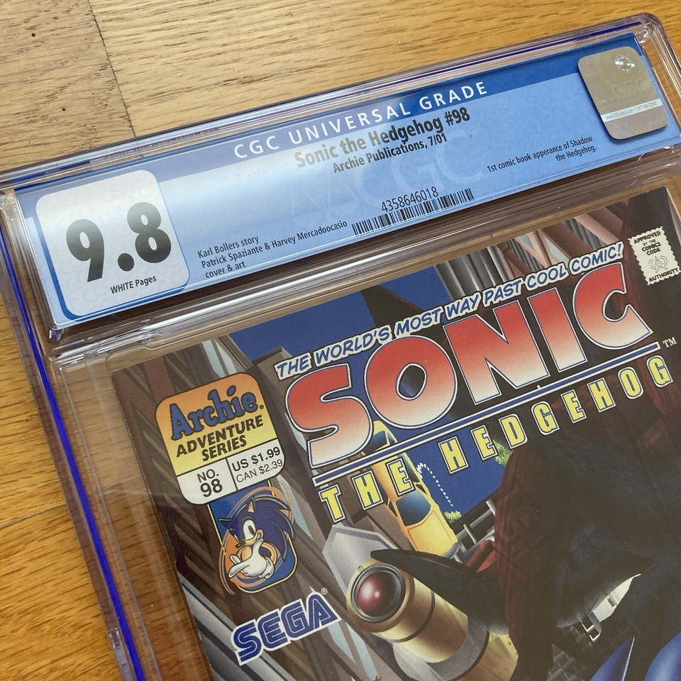 Sonic The Hedgehog #98 CGC 9.8 (Archie Comics, 2001) 1st App Of Shadow ...