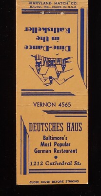 1950s? Deutsches Haus Most Popular German Restaurant Rathskeller ...
