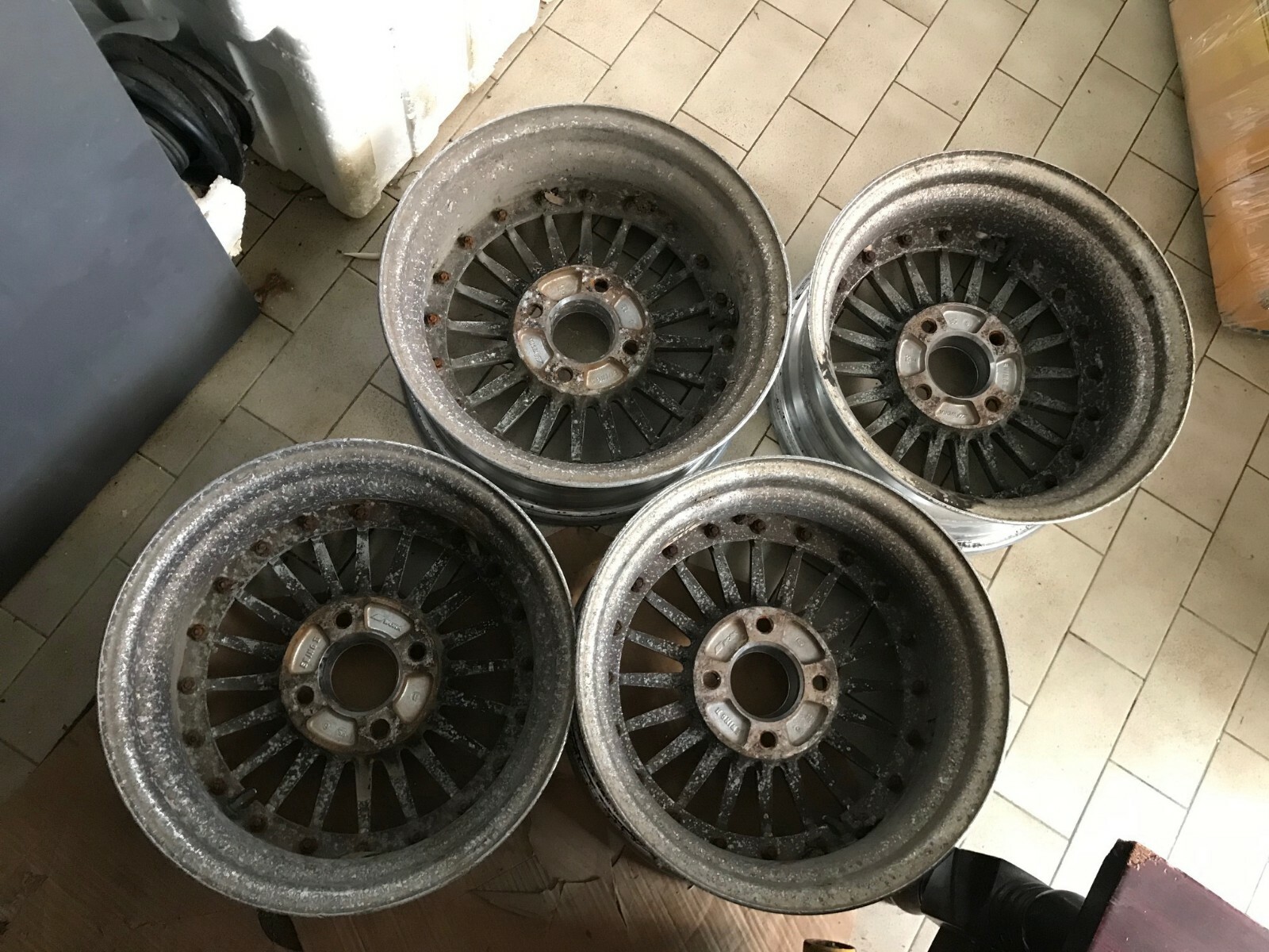 JDM WORK Ewing 2 II fins 15" rims wheels for ae86 mesh ta22 datsun ta23 ...