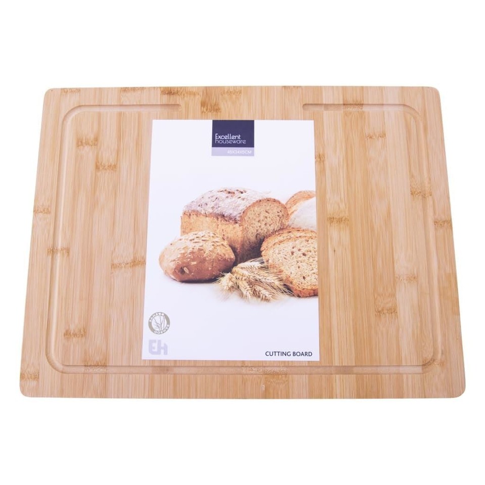 Carter & Clay Bamboo Chopping Board with Counter Edge Design | eBay UK