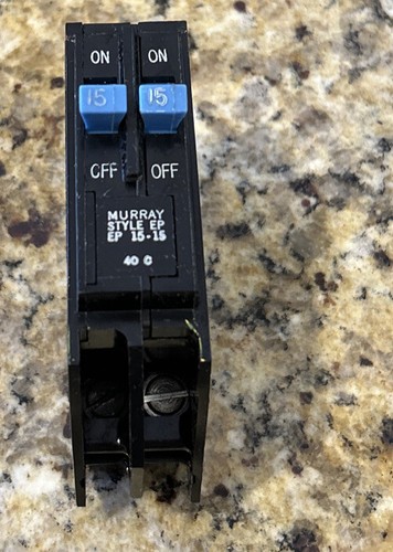Murray Type EP EP15-15 2 Pole 15 Amp 120V Blue Handle Circuit Breaker ...