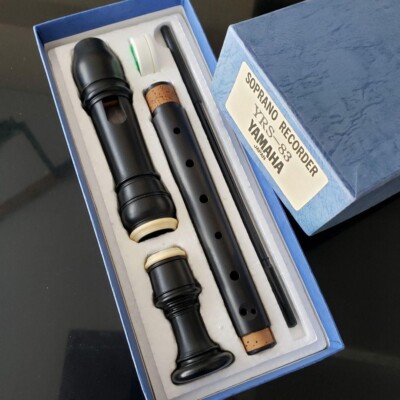NEW:YAMAHA YRS-83 Soprano Recorder Wooden Ebony instrument Japan | eBay