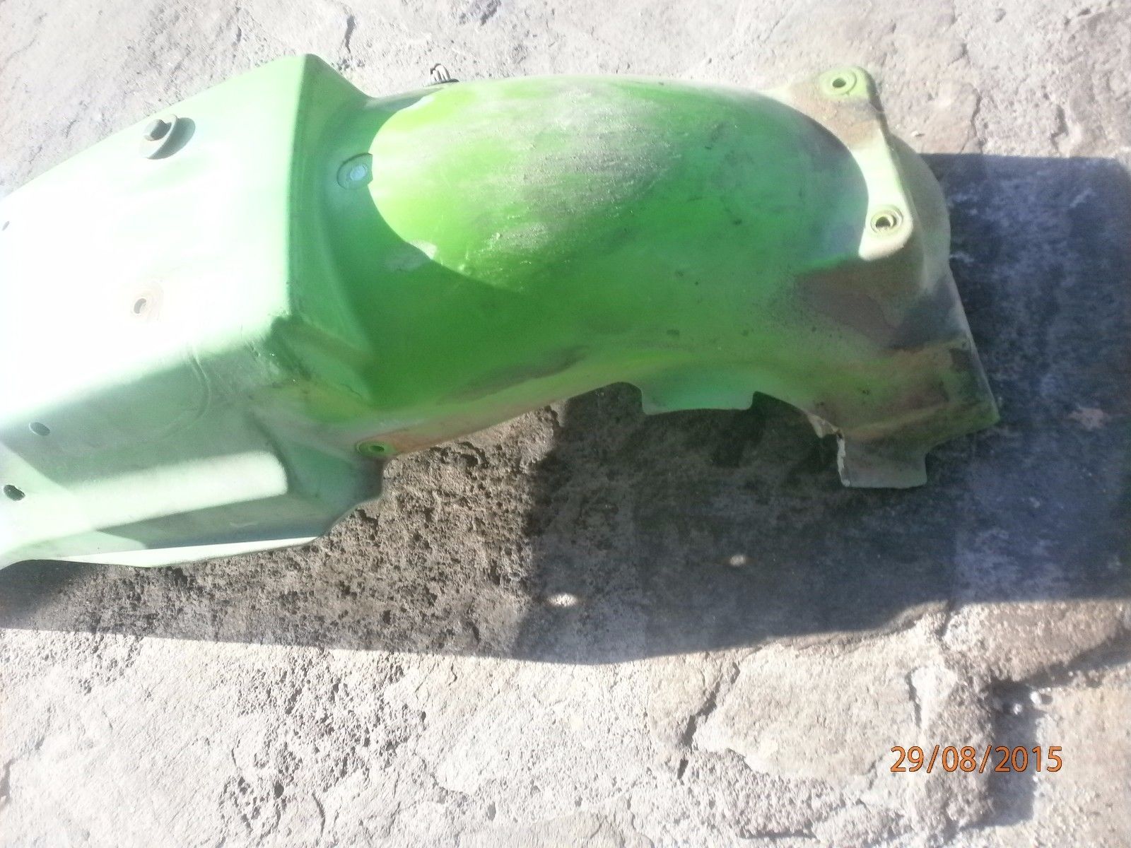 kawasaki kmx kdx 200 125 kx genuine rear fender mudguard tail taillight ...