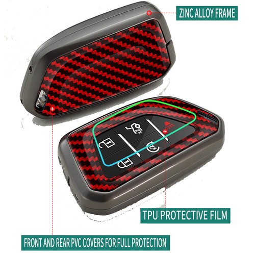 Zinc Alloy Remote Key Fob Cover Case For 2020-2025 Cadillac Escalade ...