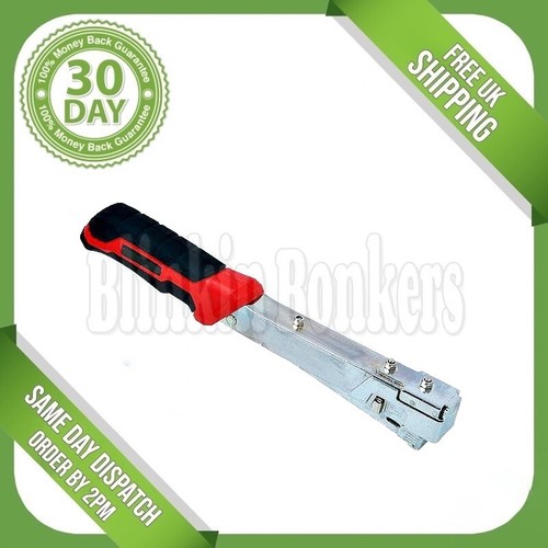 HEAVY DUTY CARPET TACKER FITTER STAPLER GUN TOOL UPHOLSTERY ROOFING ...