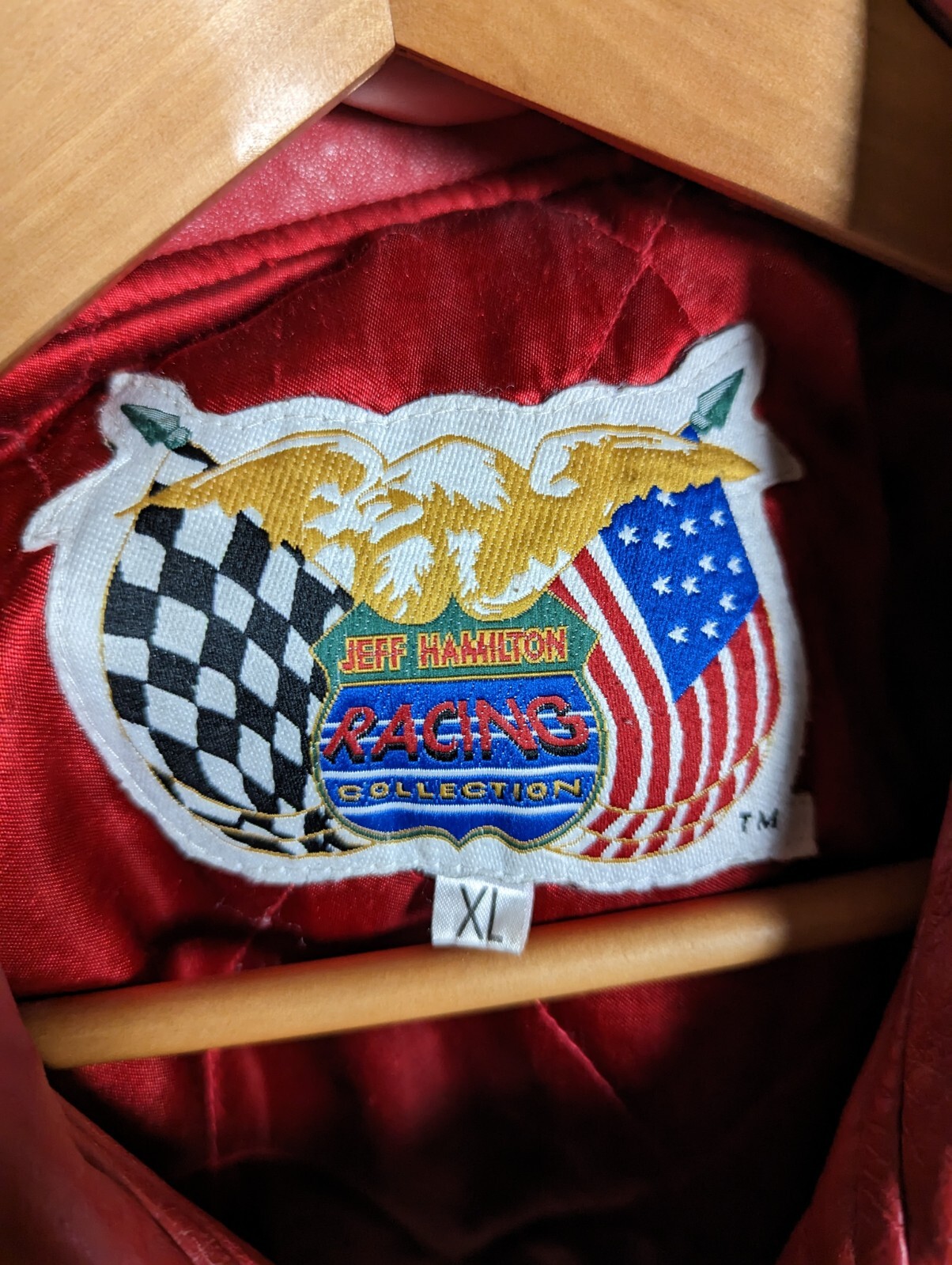 Vintage Dale Earnhardt Jr Leather Red Nascar Jacket C… - Gem