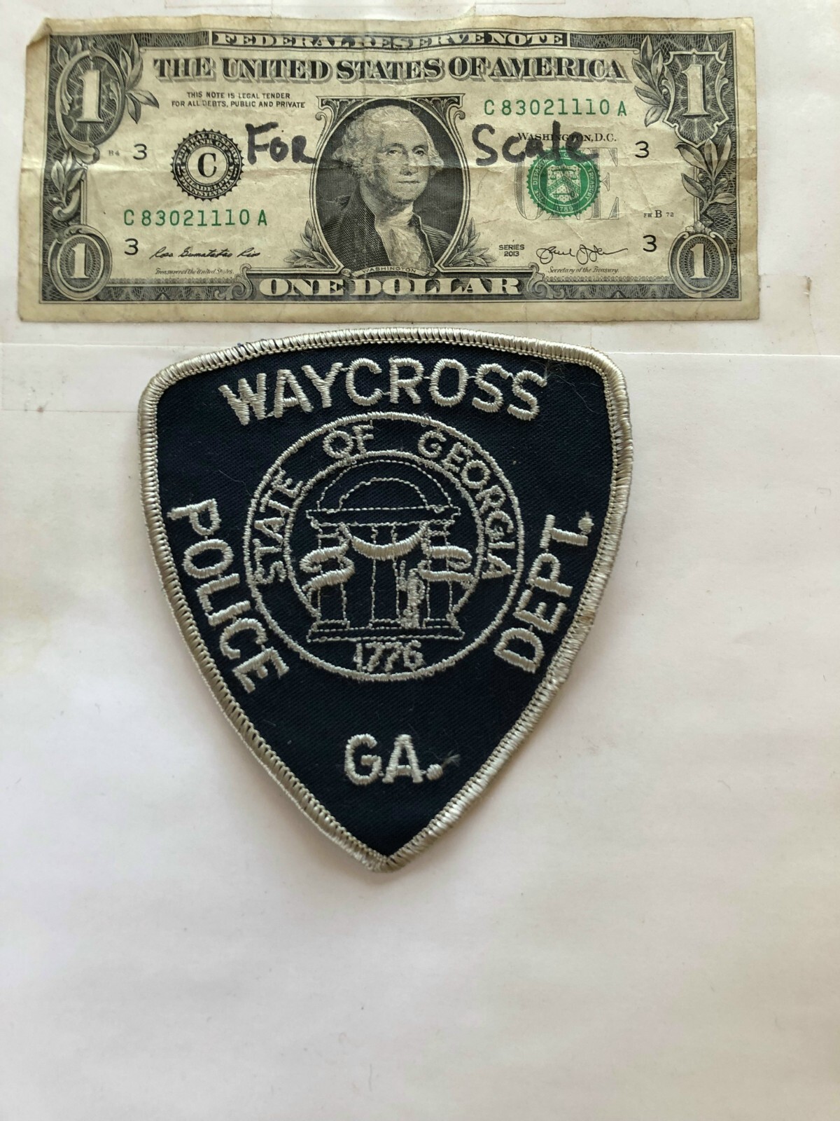 Waycross Georgia Police Patch Un-sewn great condition | eBay