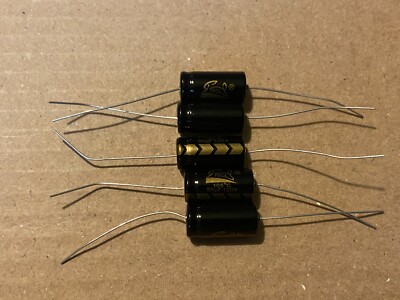 5 New Supertech 50 uf 100v Axial Capacitors Guitar Tube Amp & Stereo ...