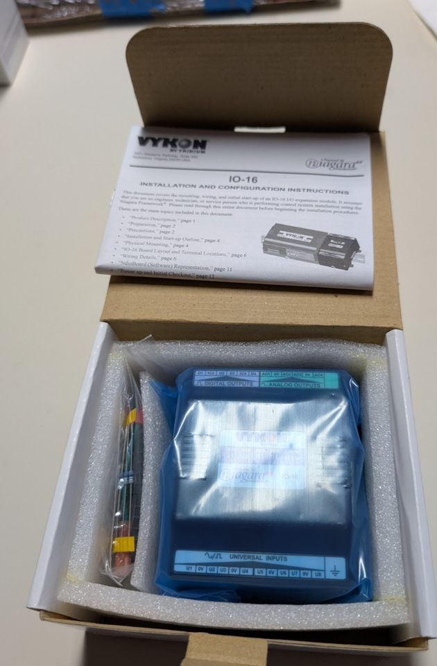 Tridium VYkon Niagara AX I/O Module IO-16 Used | eBay