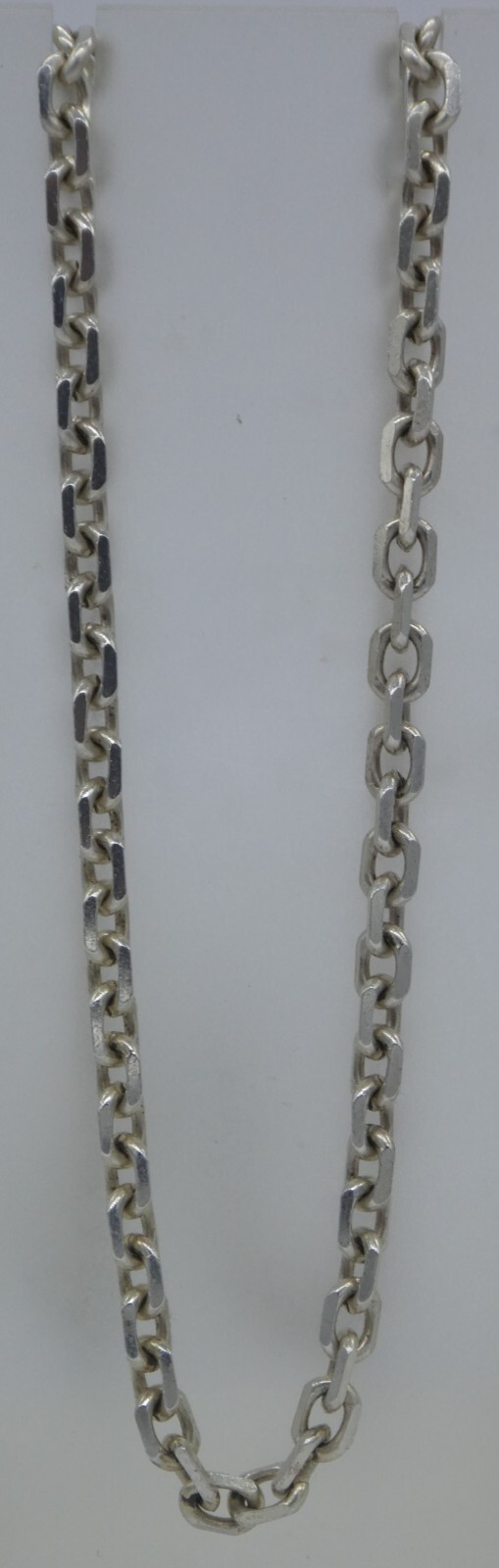 Unusual Sterling Silver 'Anchor' Style Chain 23 1/2… - Gem