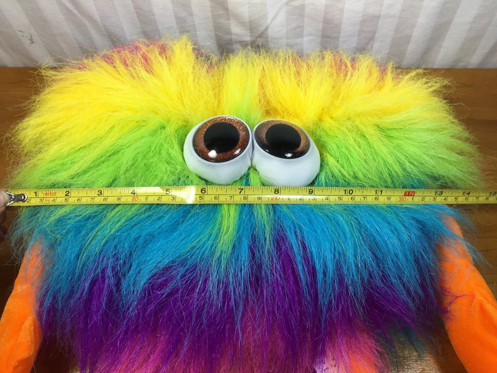 Ideal Toys Direct Multi-Color Plush Cute Heart Monster Tie Die Fuzzy ...