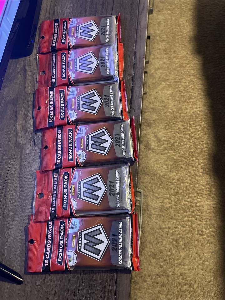 2021 Panini Mosaic Soccer Cello Packs 6 Pack Lot | eBay