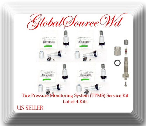 4 Kits 34000 Aluminum Tire Pressure Monitoring System (TPMS) Service ...