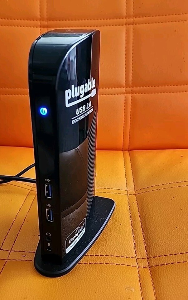 Plugable USB 3.0 Universal Laptop Docking Station Dual Monitor Windows ...