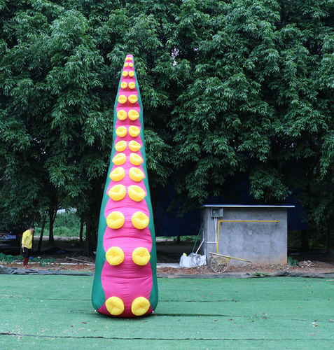 Custom Made Urban-Art Outdoor Green Giant Inflatable Octopus Tentacles ...