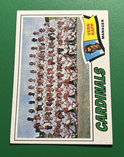 1977 Topps. Cardinals Team Checklist #183 - Vern Rapp Baseball Cards ...