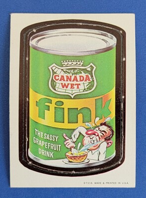 1967 VINTAGE WACKY PACKAGES DIE-CUT #35 of 44 CANADA WET FINK | eBay