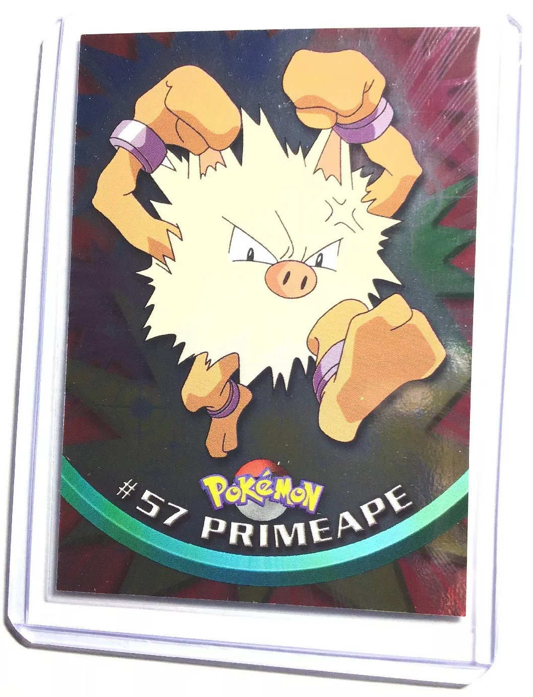 NM Pokemon #57 PRIMEAPE 1999 TOPPS TV Animation Rare Holo Foil | eBay