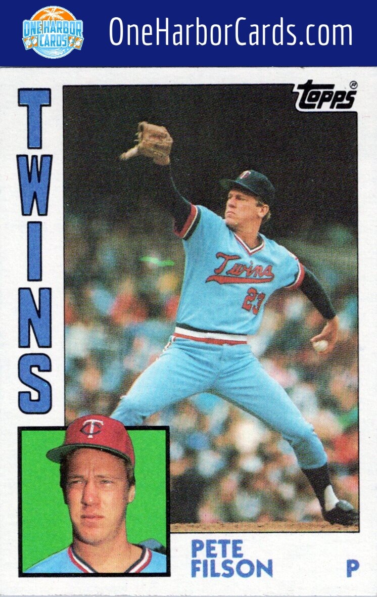 1984 Topps Minnesota Twins Baseball Card #568 Pete Filson | eBay