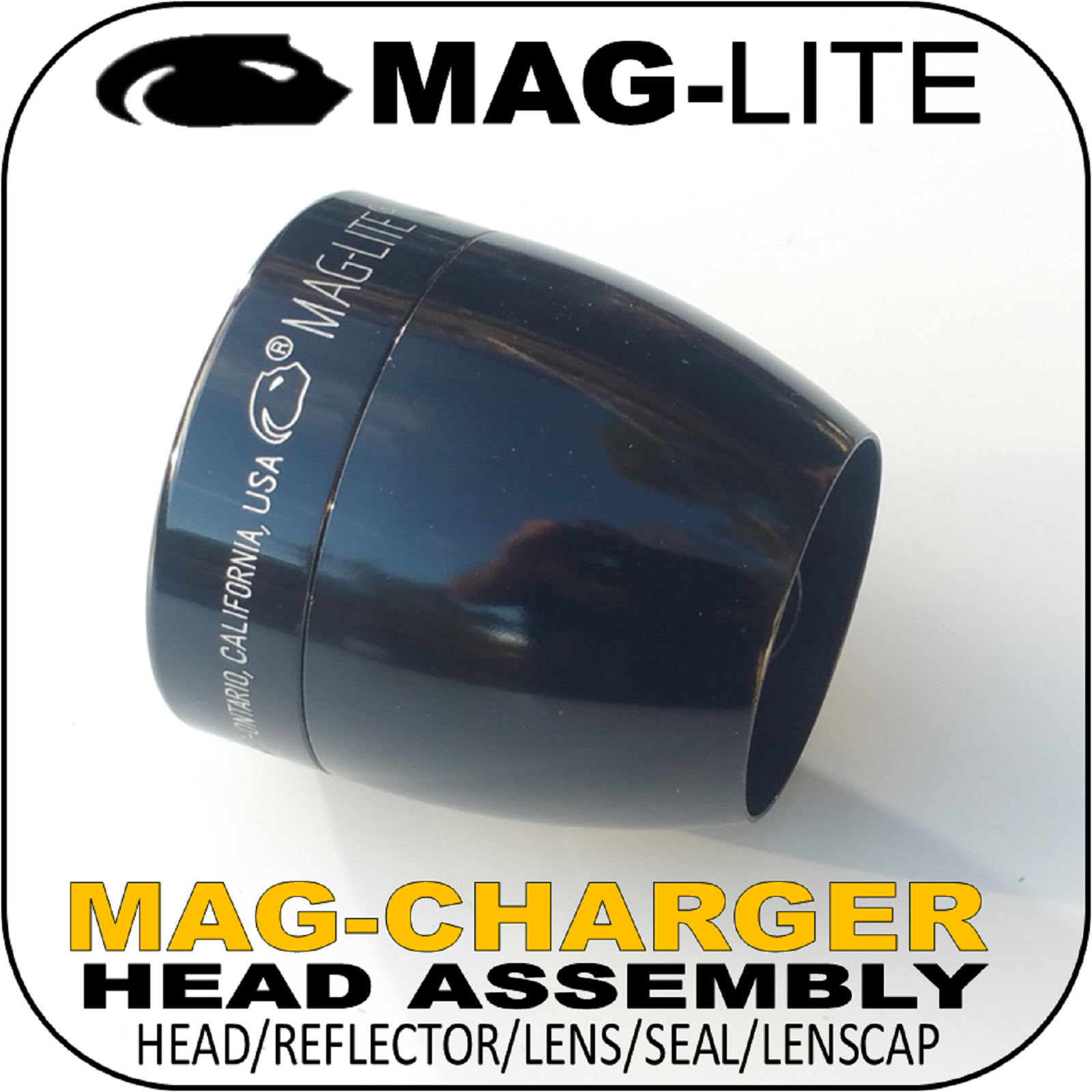 MAGLITE UPGRADE COMPLETE HEAD ASSEMBLY MAGCHARGER FLASHLIGHT TORCH ...