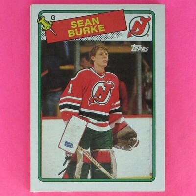SEAN BURKE 1988-89 ROOKIE Topps #94 NJ Devils hf | eBay